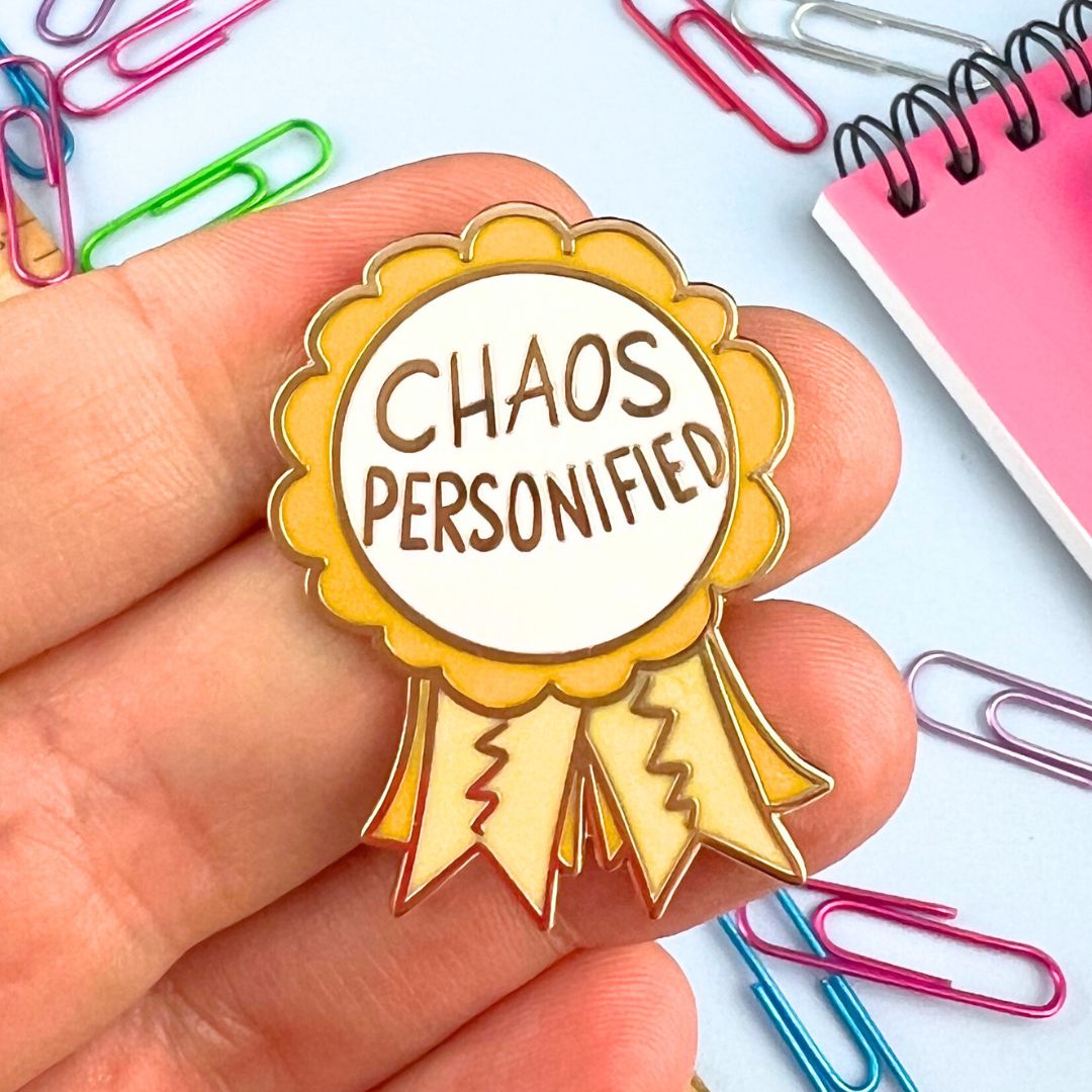 Chaos Personified Award Lapel Pin – JU Wholesale